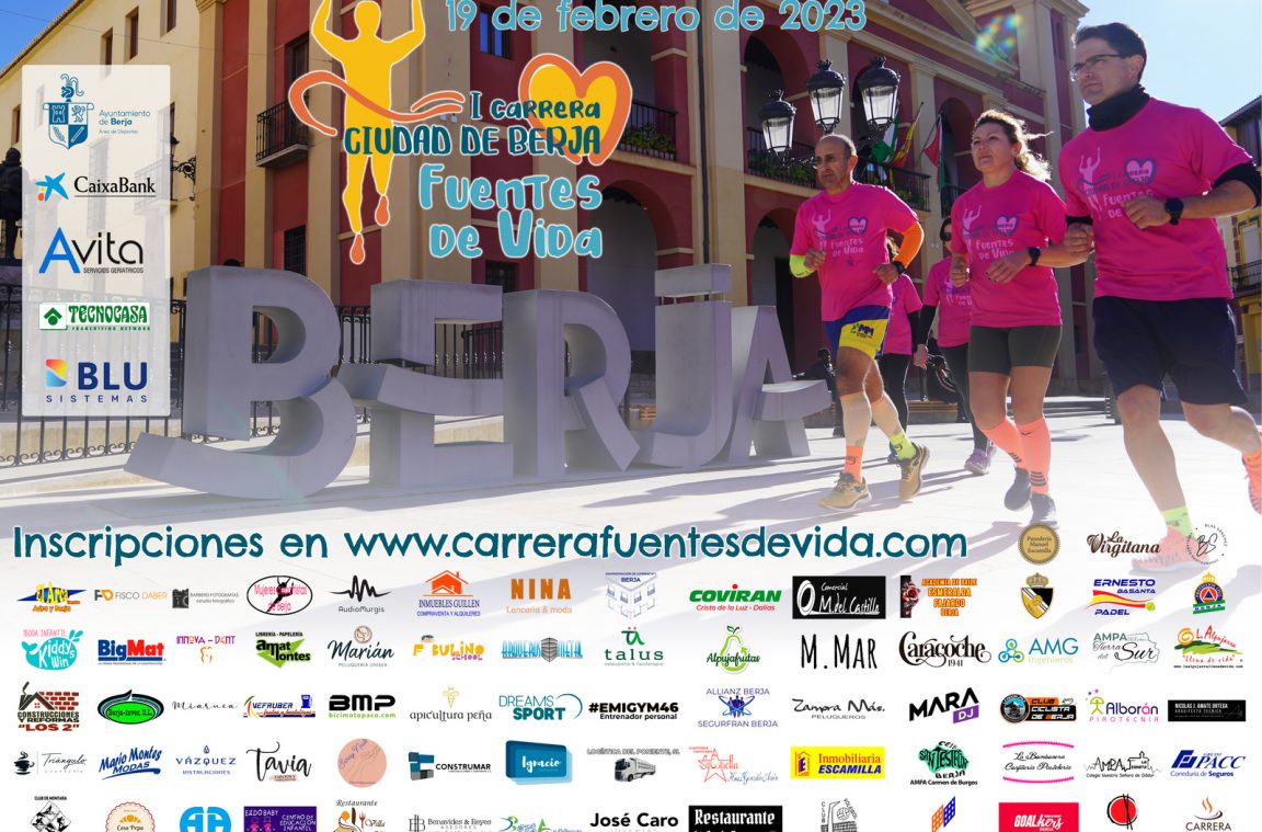 cartel Carrera solidaria Fuentes de Vida Berja 2023 | Berja digital